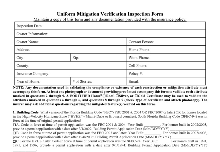 Florida Wind Mitigation Form Update 2026 Palmtech Explained - Palmtech ...